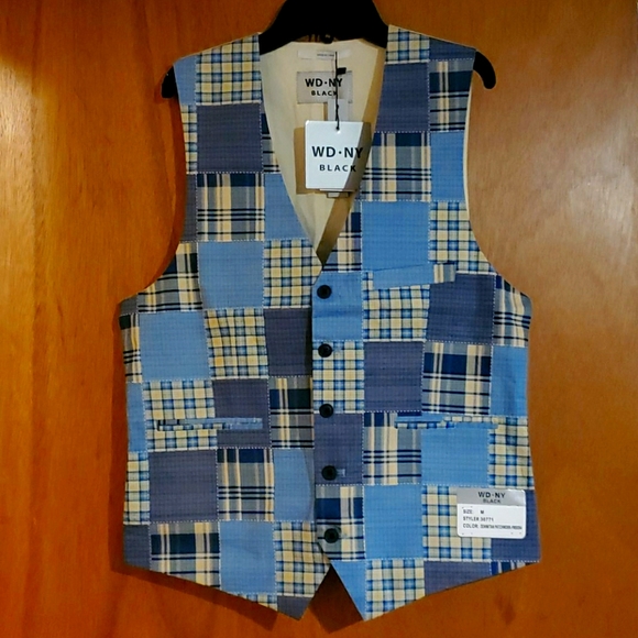 Suits & Blazers | Host Pick Mens Denim Patchwork Vest | Poshmark